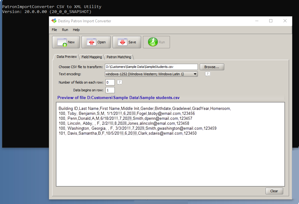 Patron Import Converter