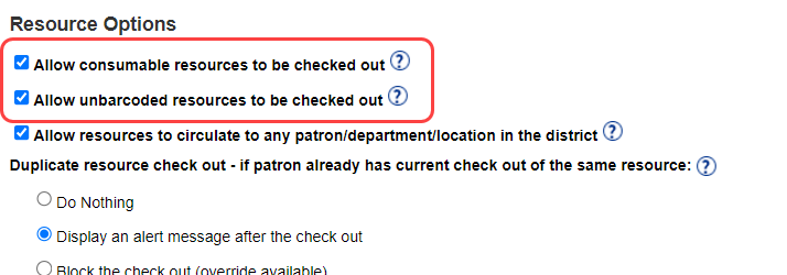 Check out items to patrons