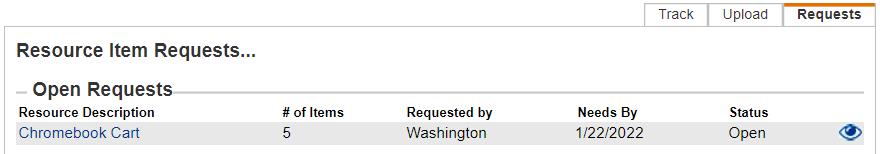 Process a transfer request (Resource Manager)
